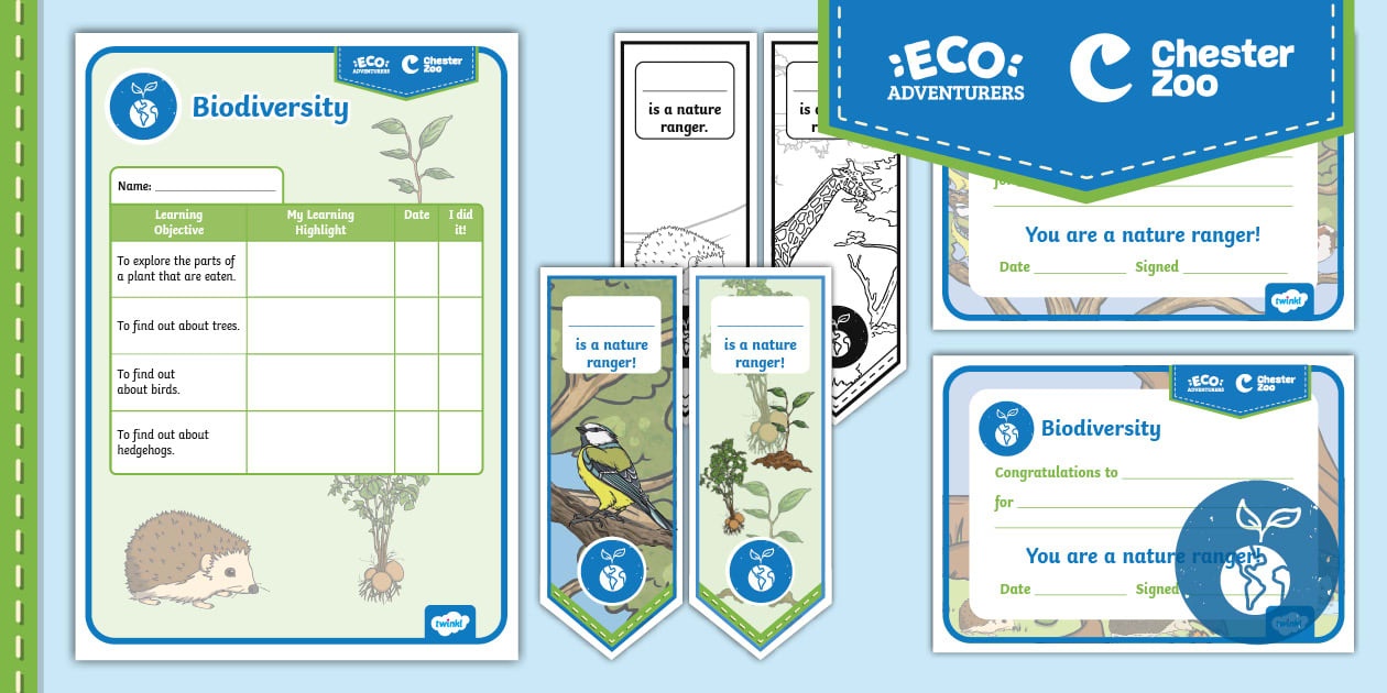 FREE! - Year 1 Biodiversity: Bookmarks, Certificates & Reward Charts