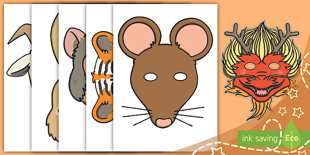 Zodiac Animal Role Play Masks (teacher made) - Twinkl