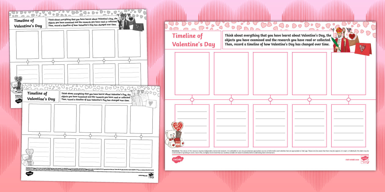 * NEW * History of Valentine's Day Sequencing Worksheet - Twinkl