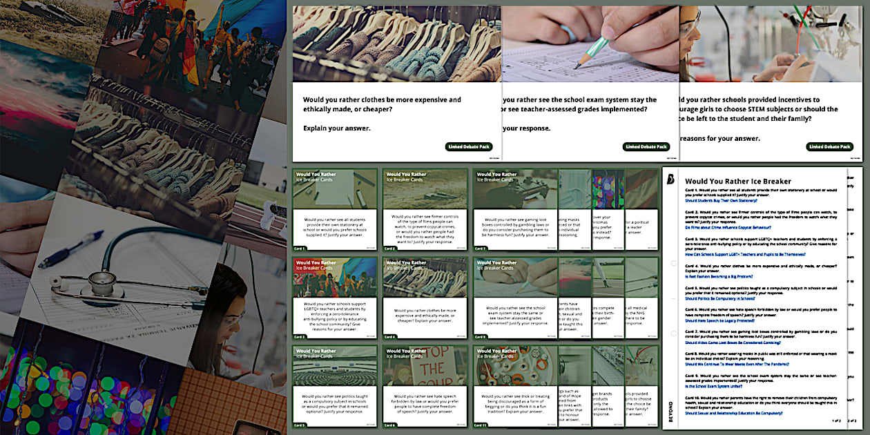 Would You Rather Ice Breaker Cards Activity Pack 3 - Twinkl