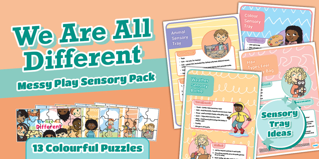We Are All Different Messy Play Sensory Pack (NZ Version)