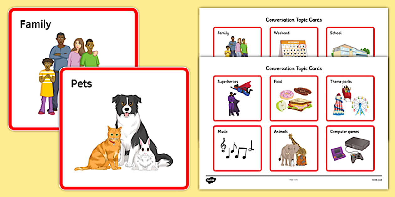 KS3 Conversation Topic Cards (Teacher-Made) - Twinkl
