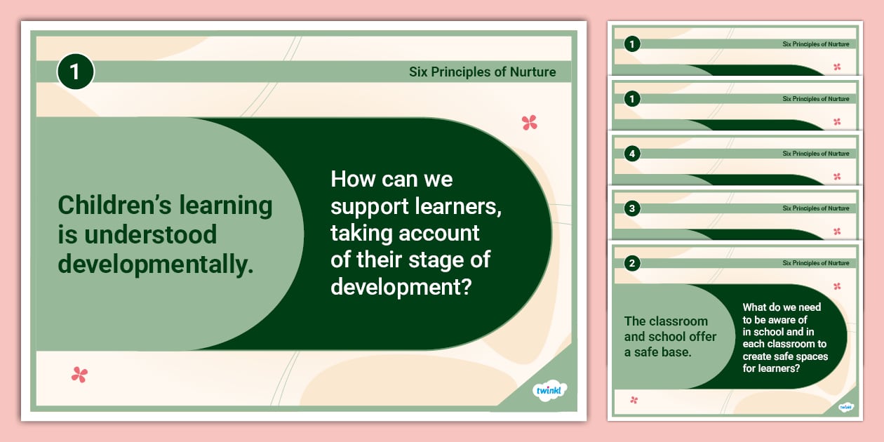 Principles of Nurture Staff Blether Stations - Twinkl