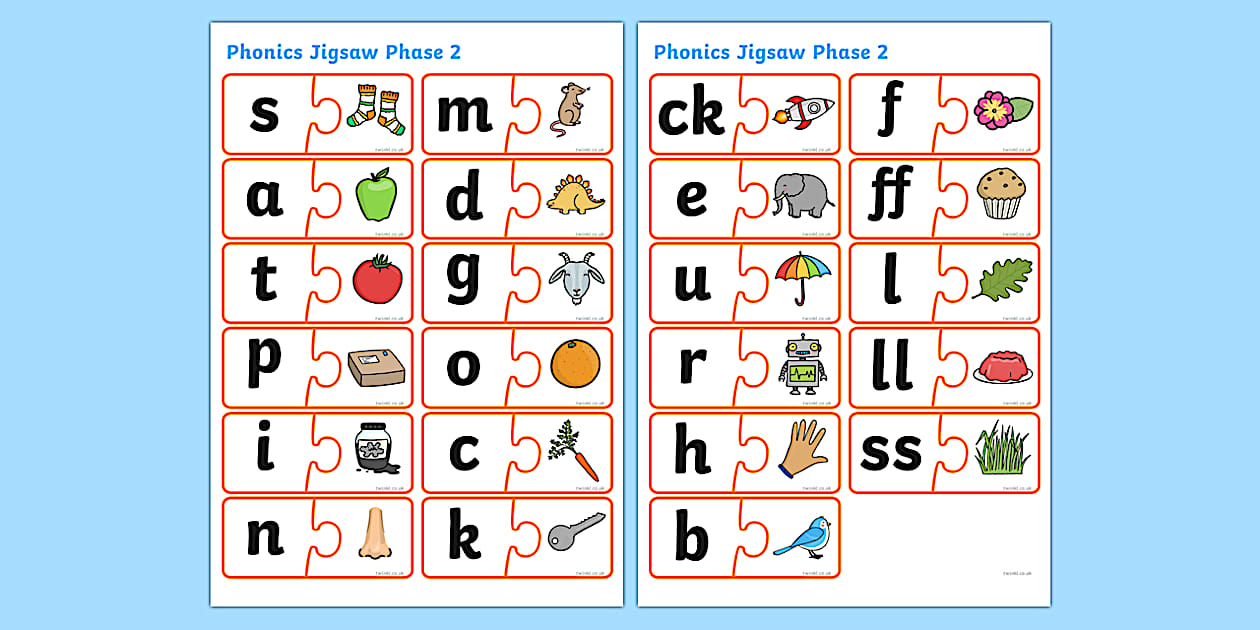 Precursive Phonics Jigsaw Phase 2 (teacher made) - Twinkl