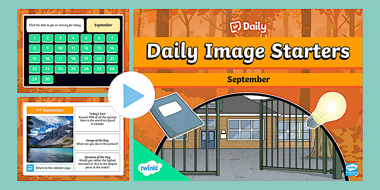 KS2 Twinkl Daily Images Morning Work September PowerPoint