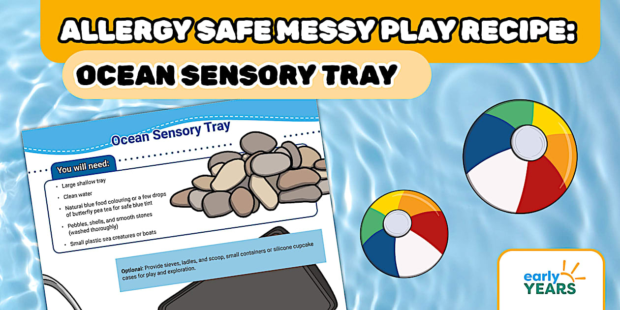 Ocean Sensory Tray Recipe
