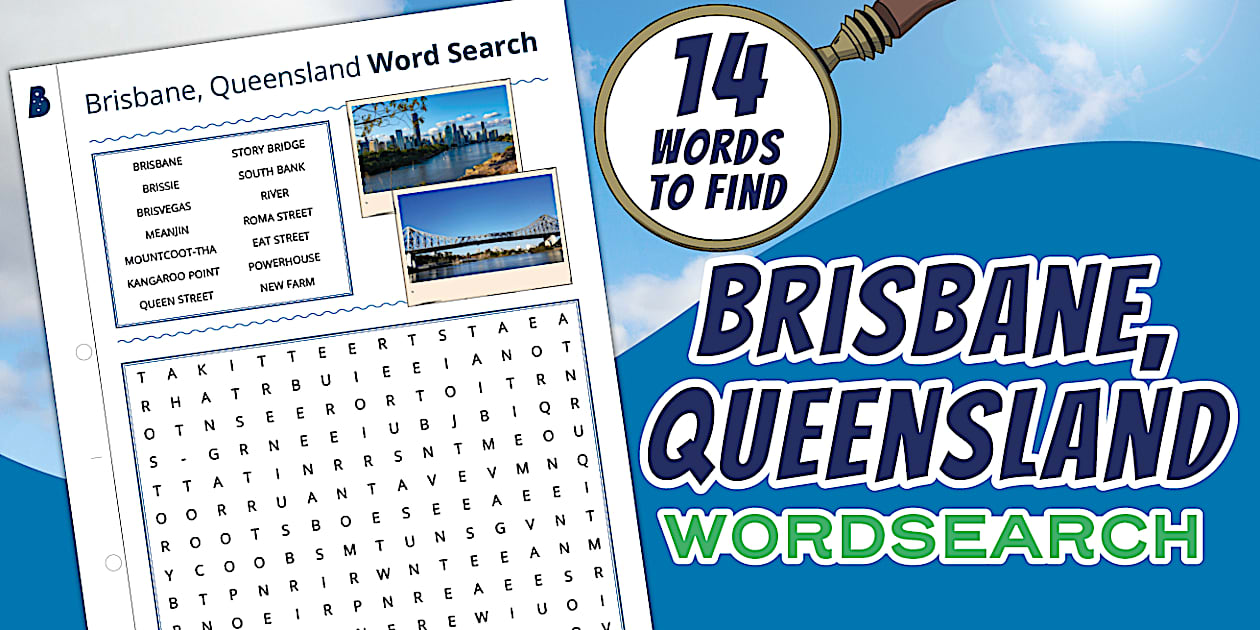 Brisbane, Queensland Word Search