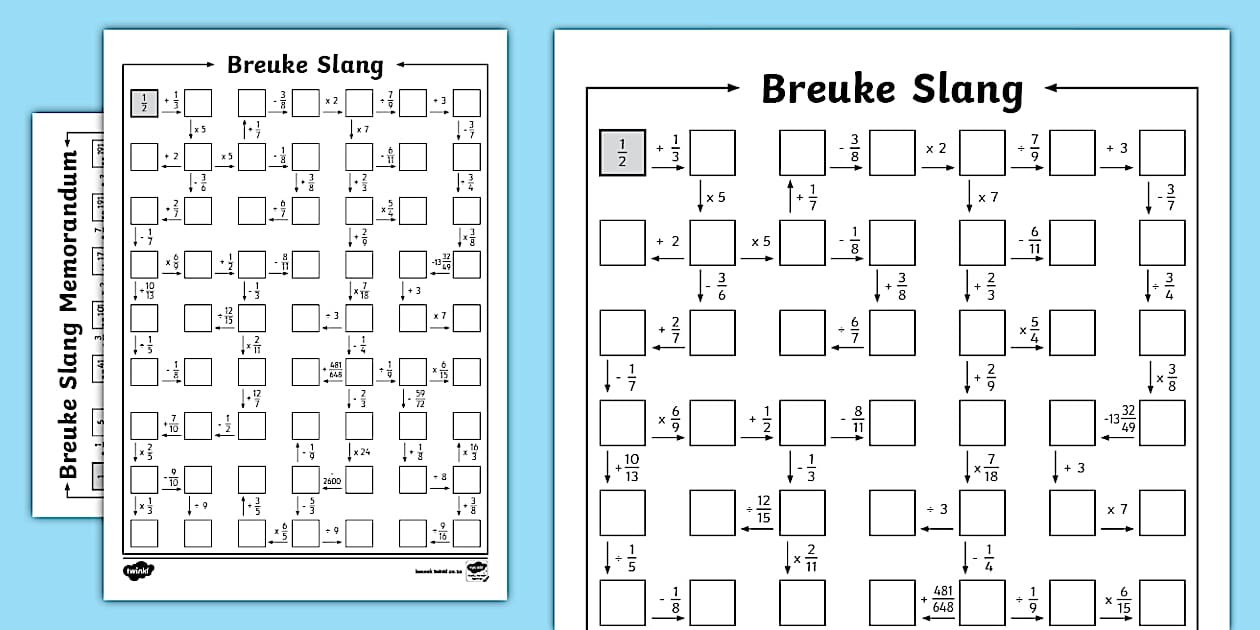 Breuke Slang Werkkaart (teacher made) - Twinkl