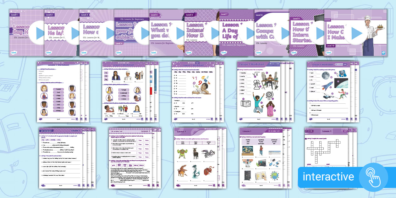 ESL Curriculum Taster Pack (teacher made) - Twinkl