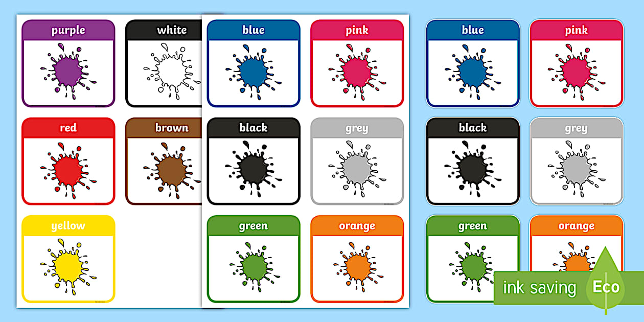 Editable Colour Word Flashcards | Twinkl Teaching Resources