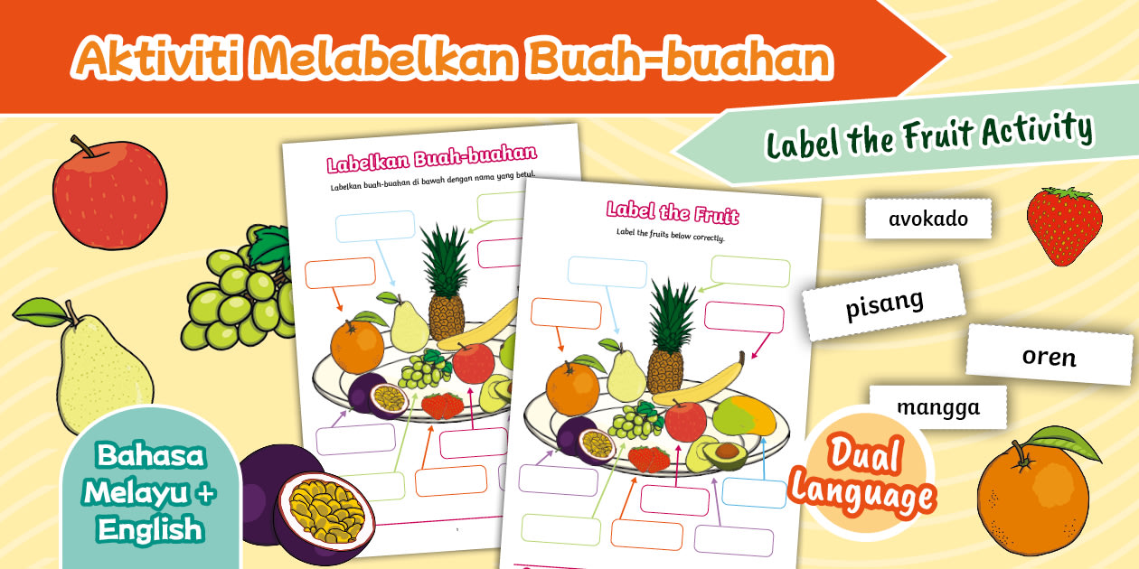 Aktiviti Melabelkan Buah-buahan
