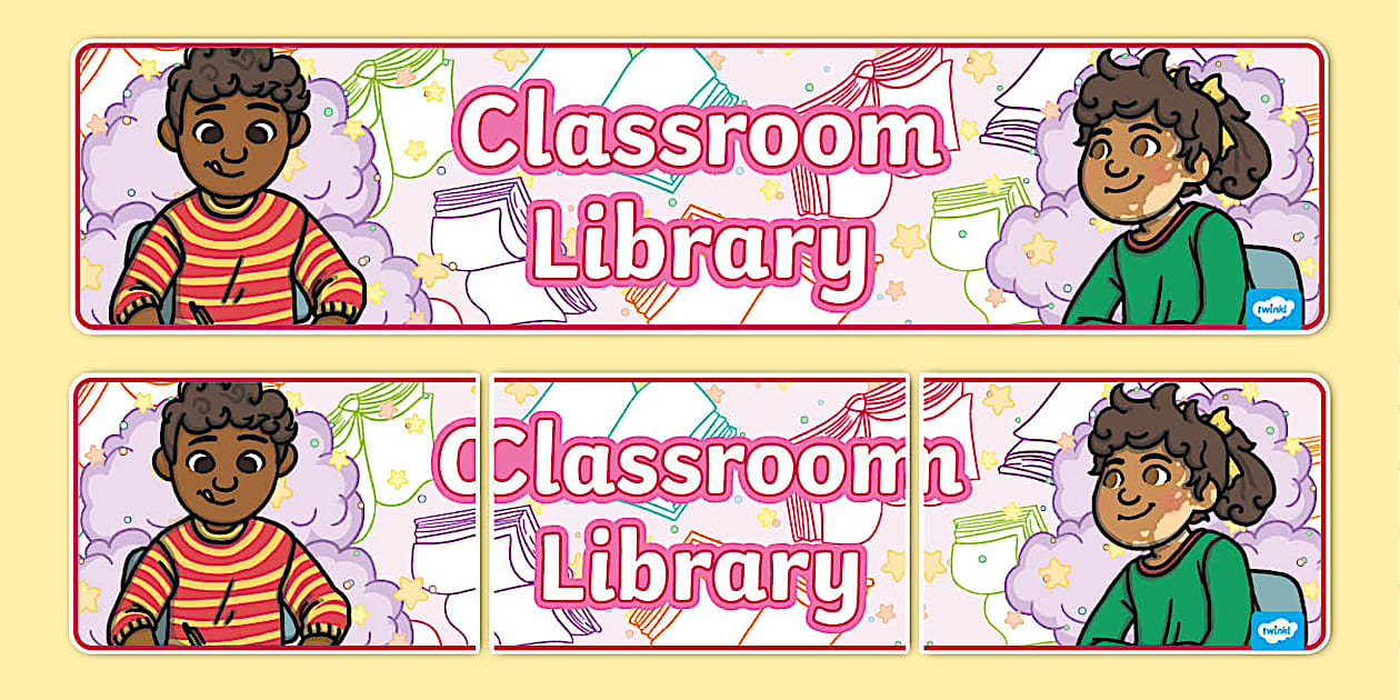 Classroom Library Decorations | Display Banner | Twinkl