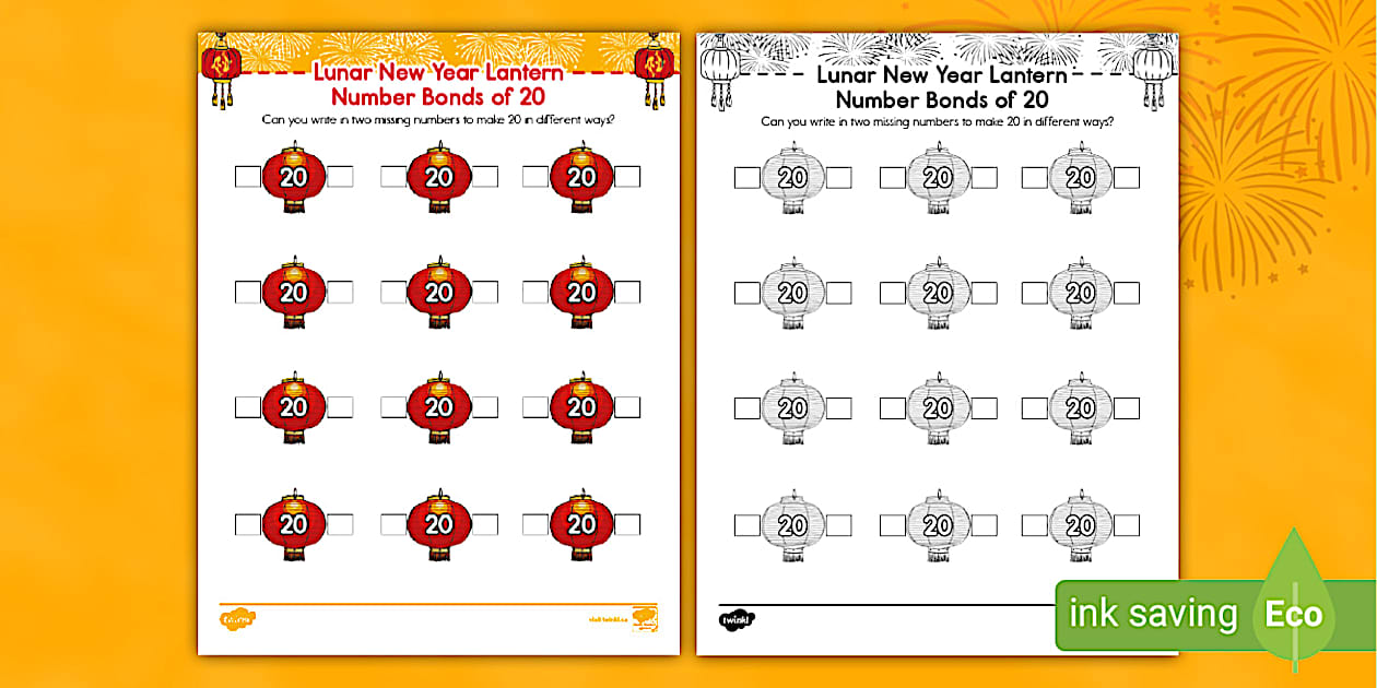 Lunar New Year Worksheets I Math I Twinkl Canada - Twinkl
