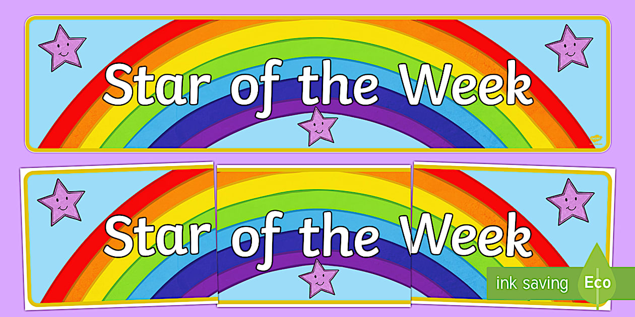 Editable Star of the Week Display Banner - Twinkl