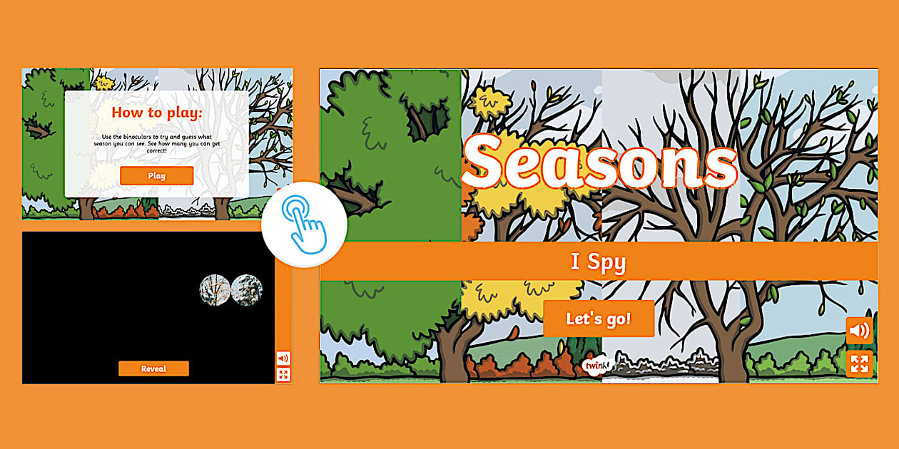 Seasons I Spy Interactive Game (teacher made) - Twinkl