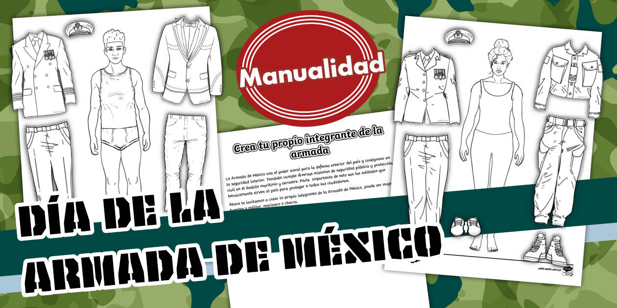 Manualidad: Crea tu propio integrante de la armada