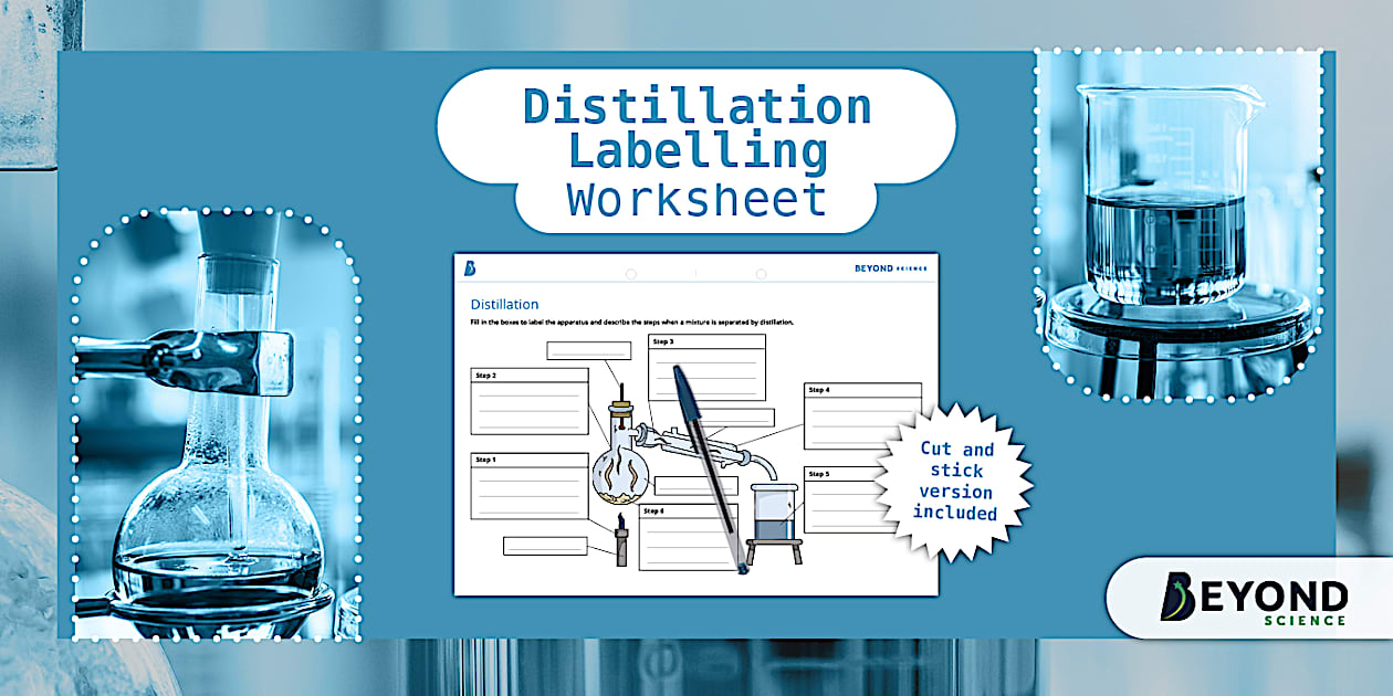 Distillation Labelling Worksheet | Science | Beyond