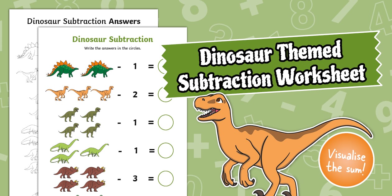 Subtraction with pictures for kindergarten | Worksheets