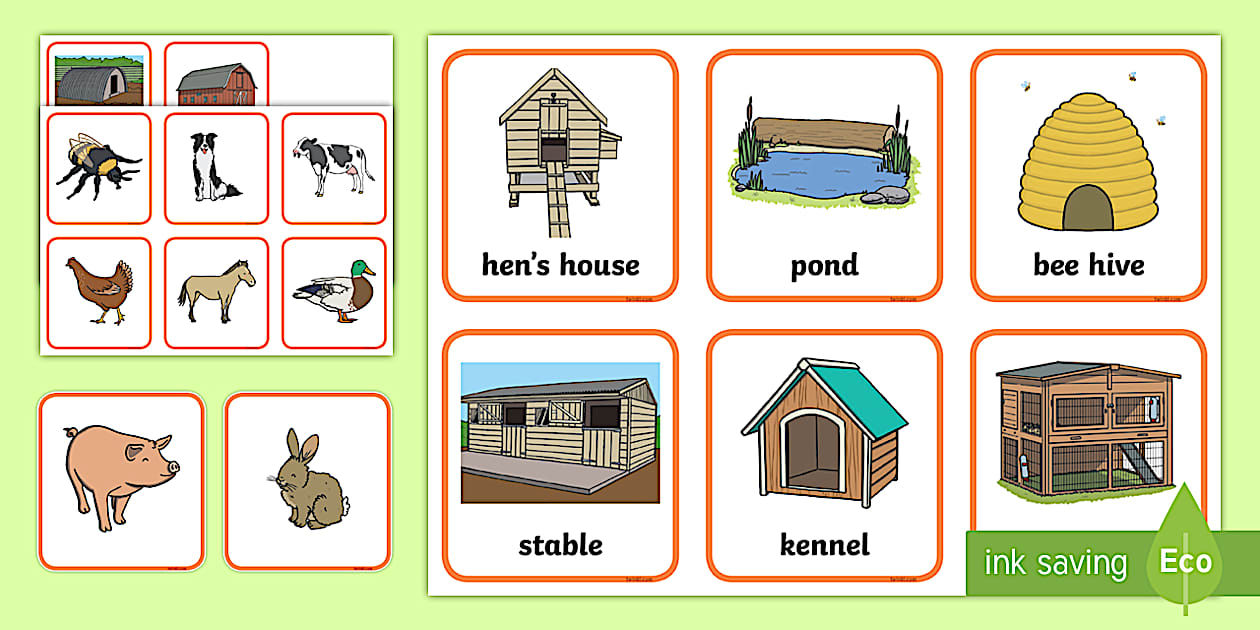 Editable Animals and their Homes Matching Game - Twinkl