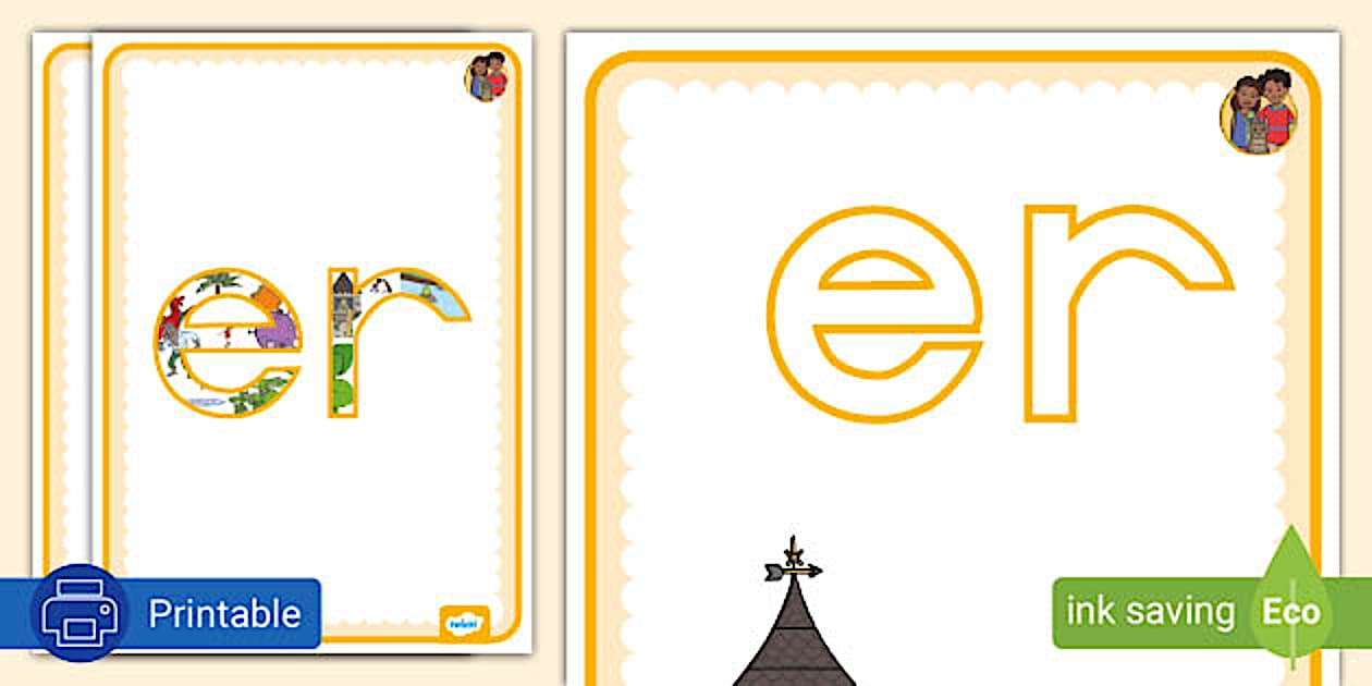 Grade 2 Phonics: -er Sound Posters