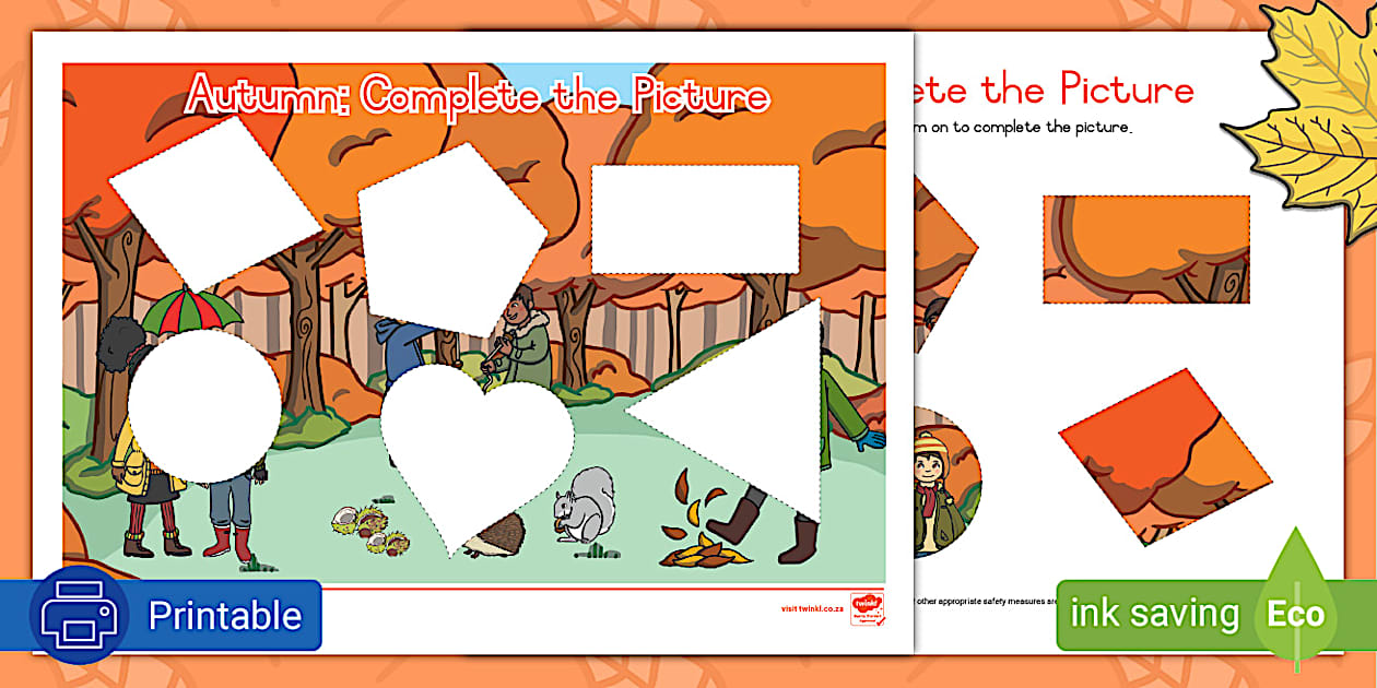 Autumn: Complete the Picture Activity I Resource I Twinkl ZA