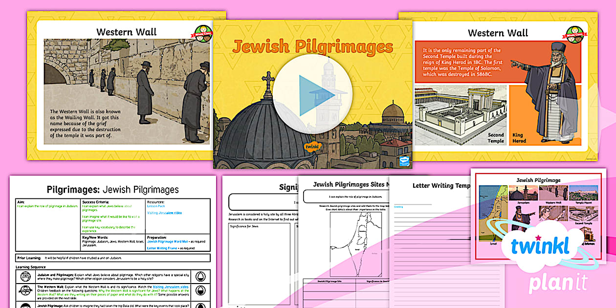 RE: Pilgrimages: Jewish Pilgrimages Year 4 Lesson Pack 5
