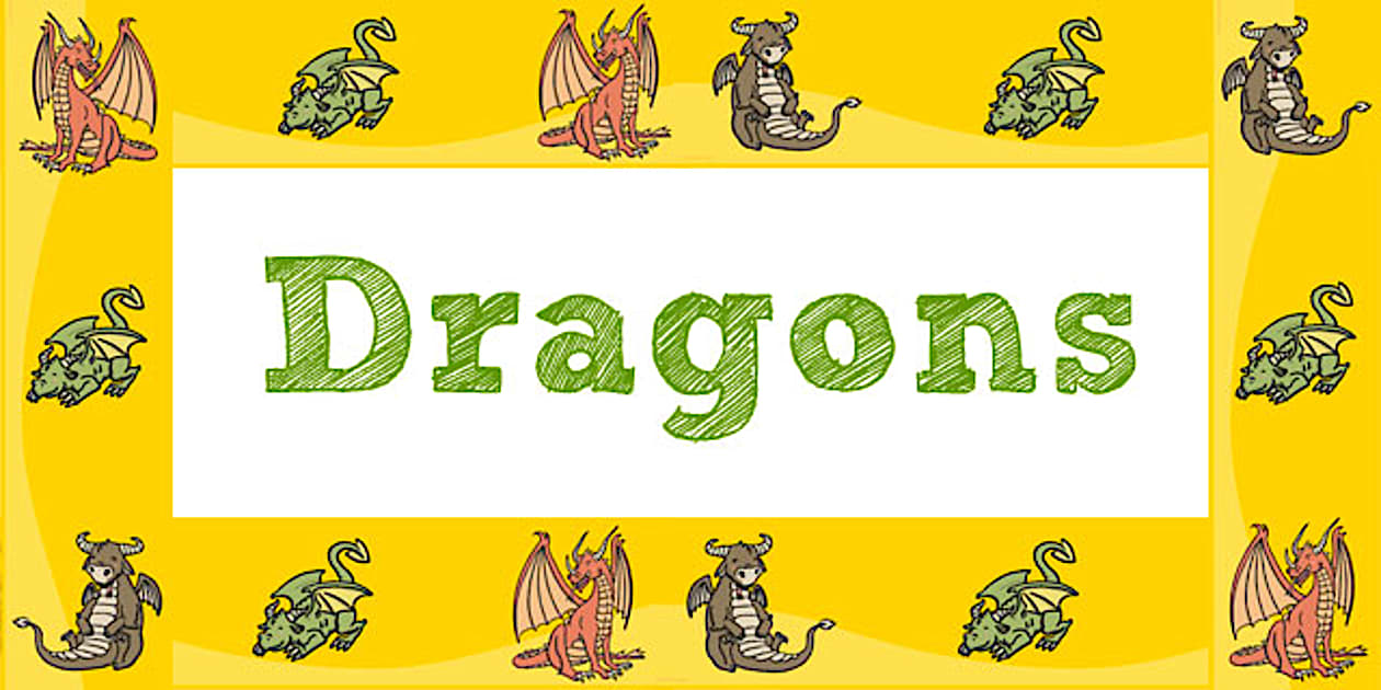 Dragon Display Borders (teacher made) - Twinkl