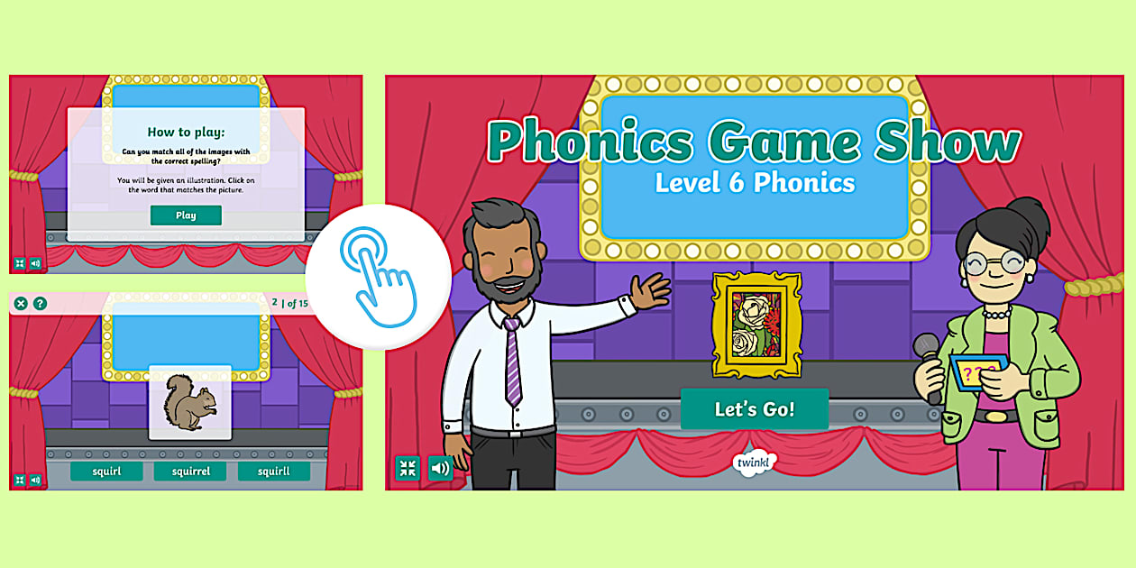 Level 6 Phonics Game Show | Twinkl Go! (teacher made)