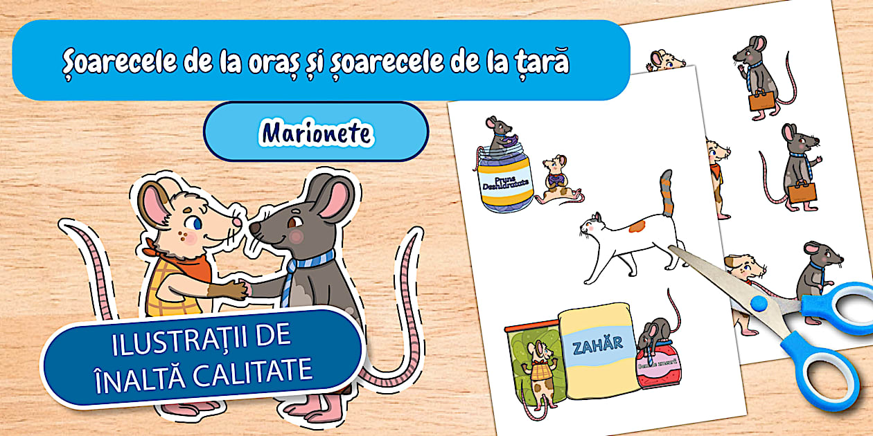 Șoarecele de la oraș și șoarecele de la țară – Marionete