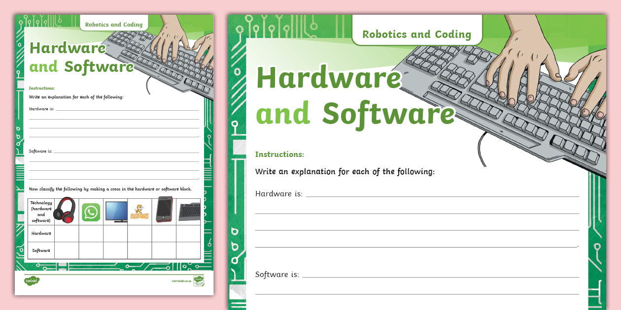 Robotic and Coding- Hardware vs Software (teacher made)