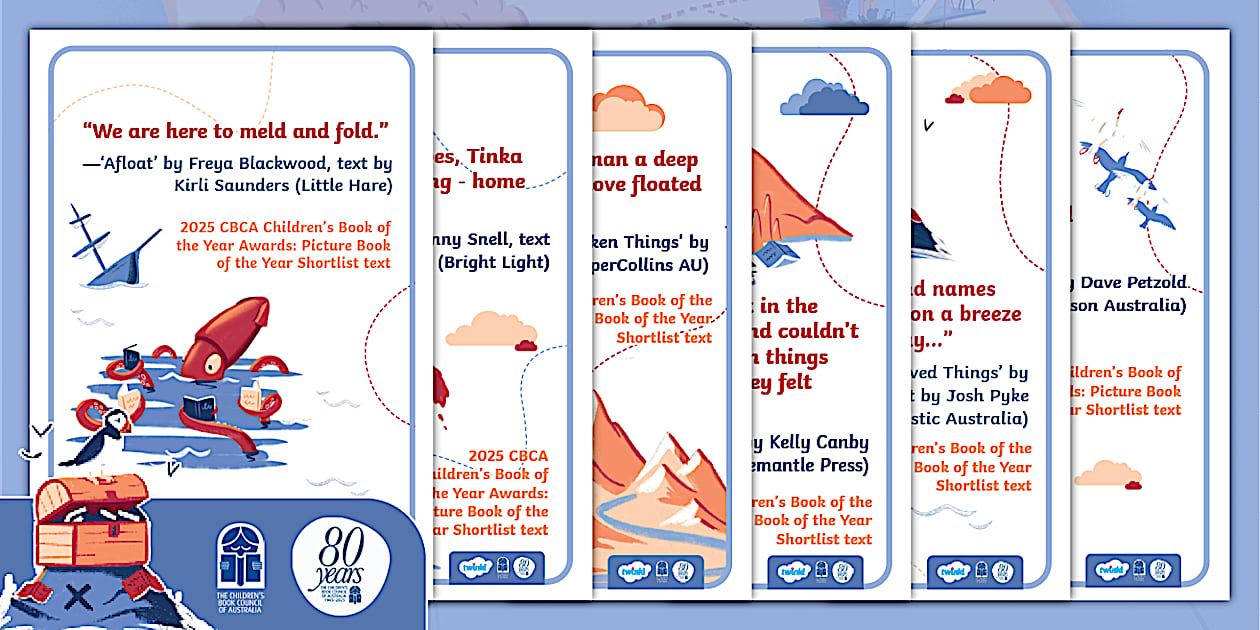 FREE! - CBCA Book Week 2025 - CBCA Quotes Posters - Display Resource