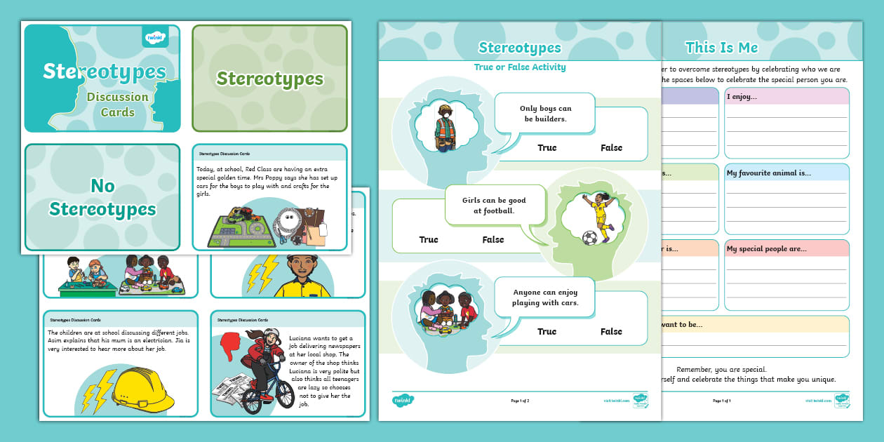 Stereotypes KS1 Activity Pack (teacher made) - Twinkl