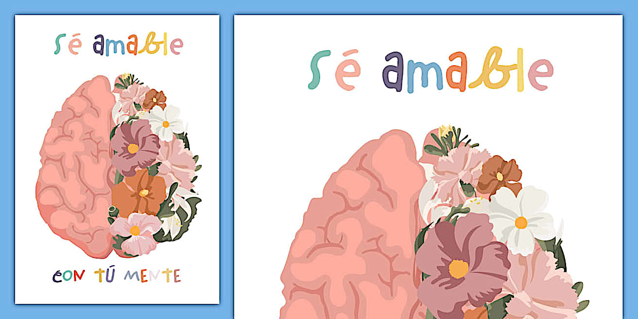 Póster: Sé amable con tu mente - Twinkl Art Gallery