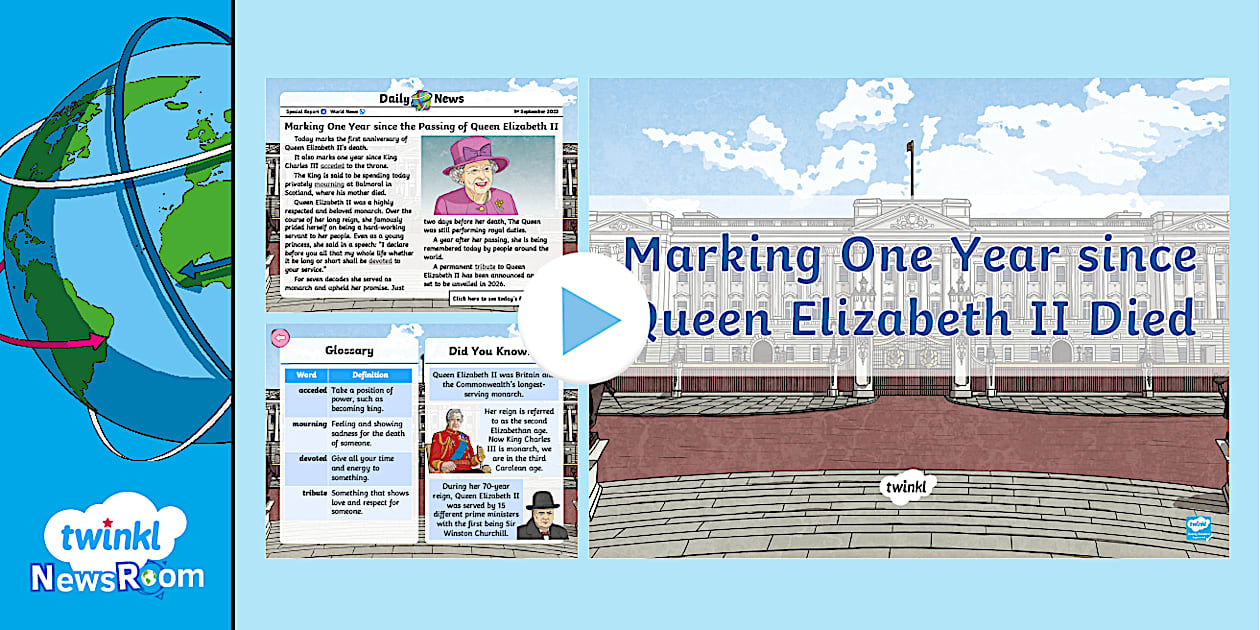 Marking One Year since Queen Elizabeth II Died | Twinkl NewsRoom