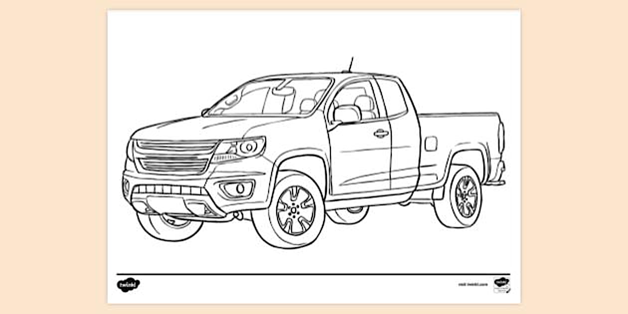 Truck Colouring | Colouring Sheets (teacher made) - Twinkl