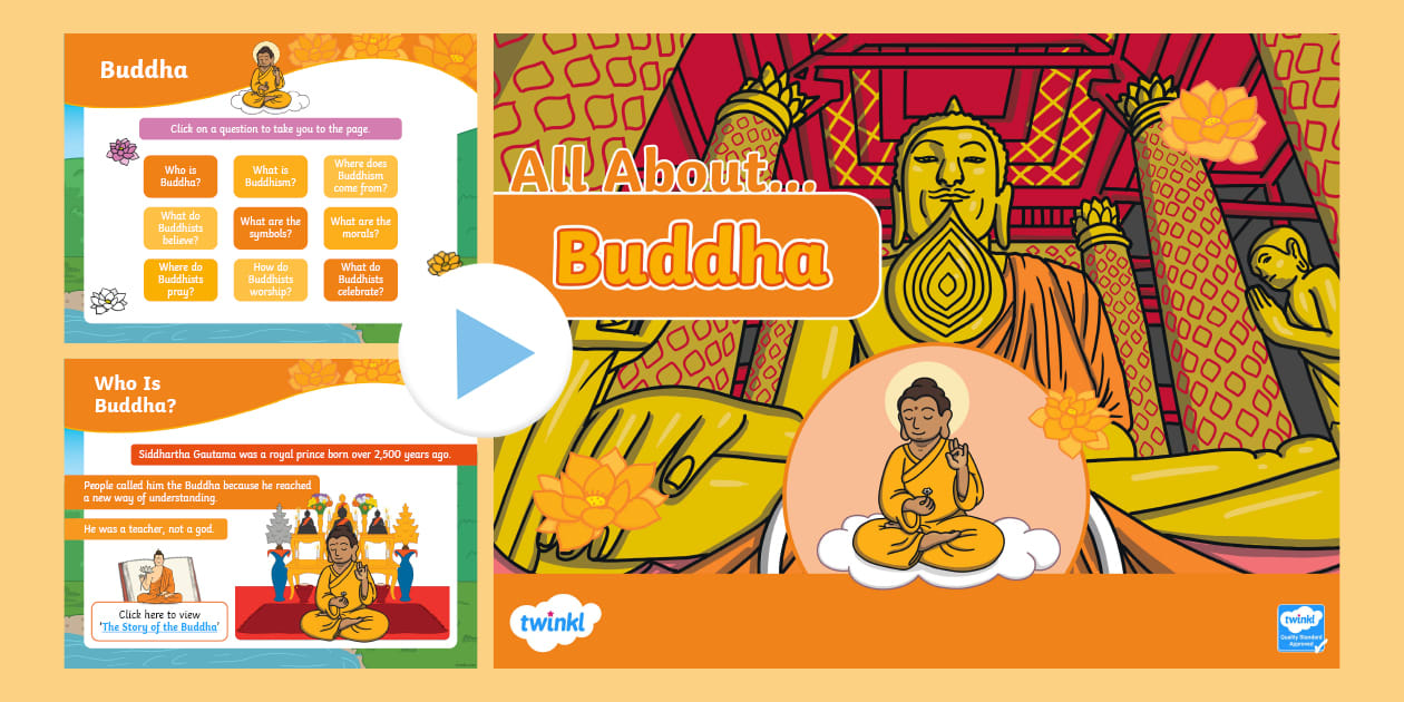 All About Buddha PowerPoint (teacher made) - Twinkl