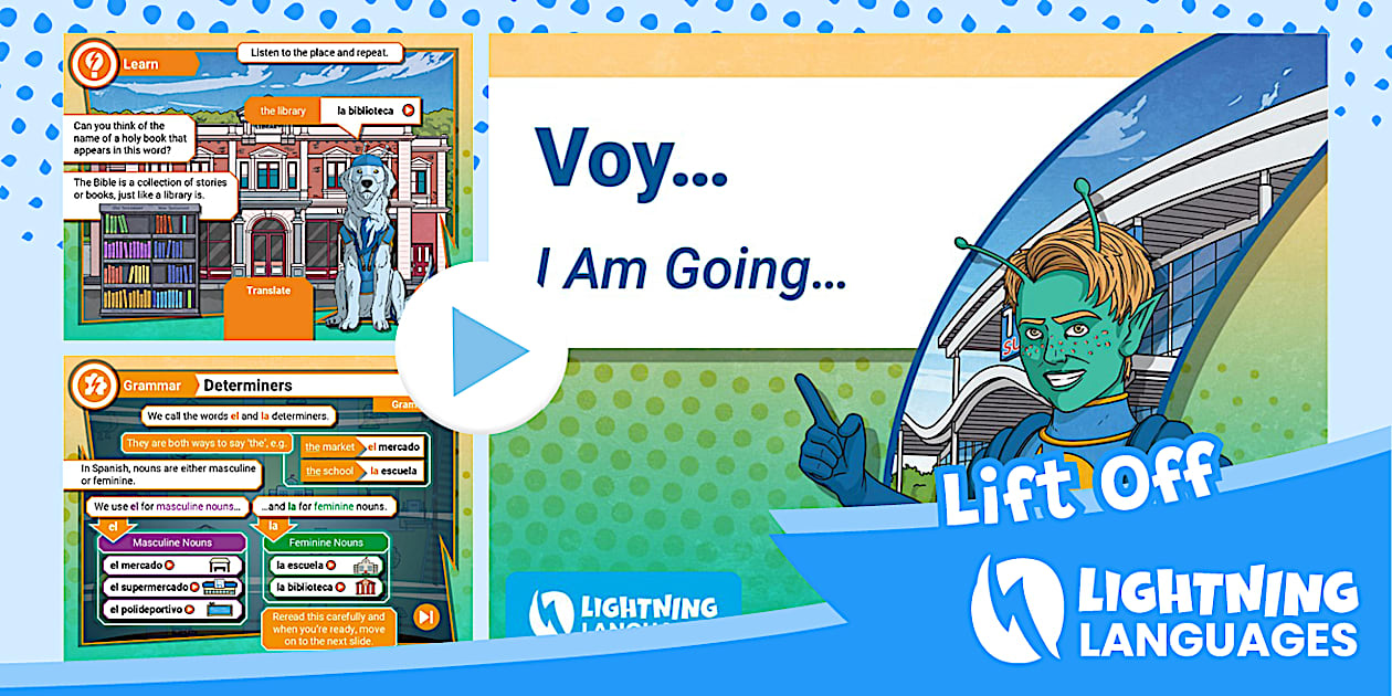 👉 Spanish Town PowerPoint 1 | Lightning Languages
