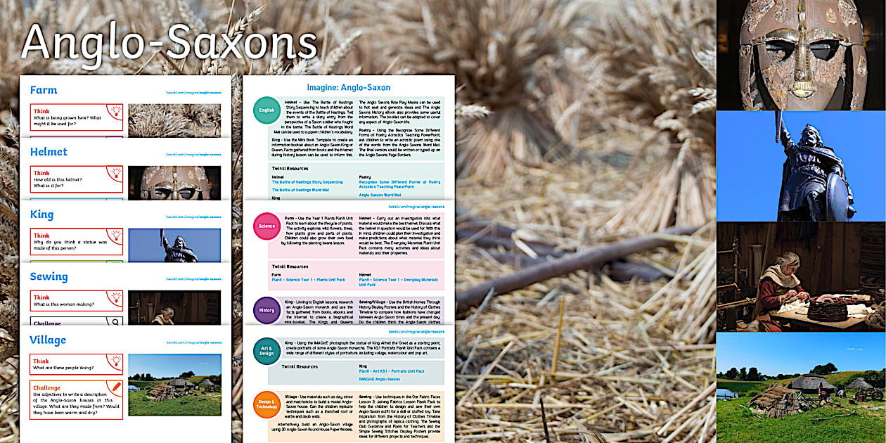 Imagine Anglo-Saxons KS1 Resource Pack (teacher made)