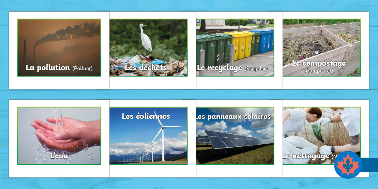 Photo Display Earth Day French (teacher made) - Twinkl