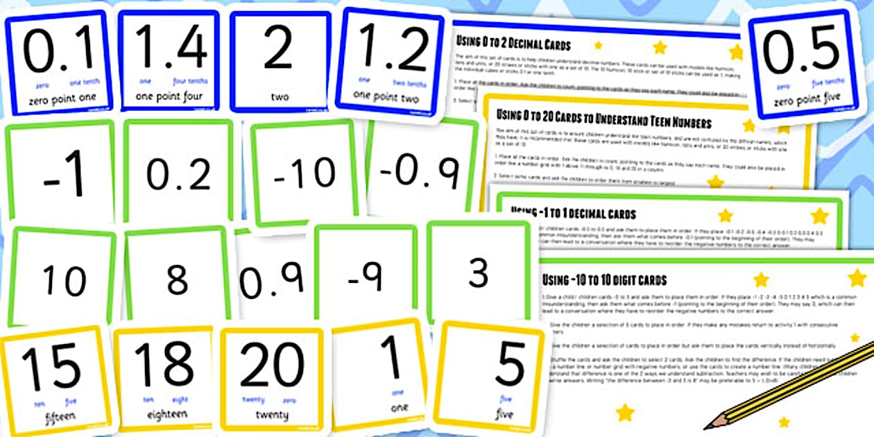 Number Digit Cards Activity Pack - Twinkl