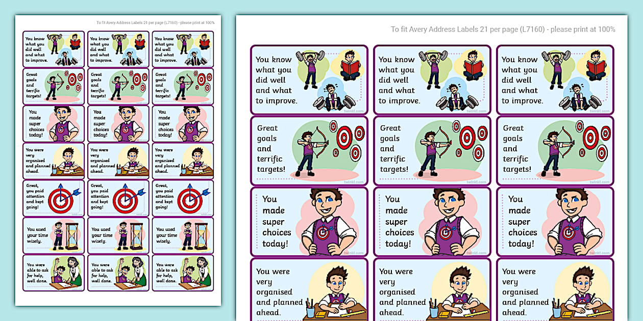 Deep Thinkers Self-Management TSPC Stickers (teacher made)