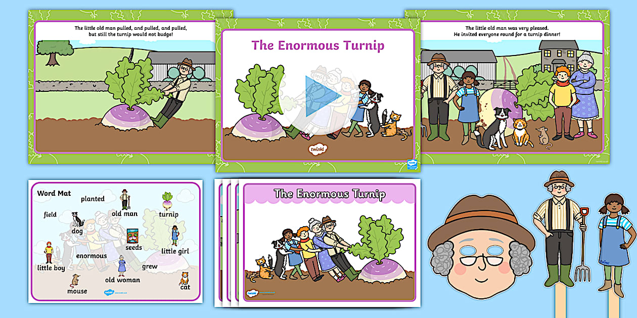 The Enormous Turnip - Listen and Retell Oral Language Activity Pack