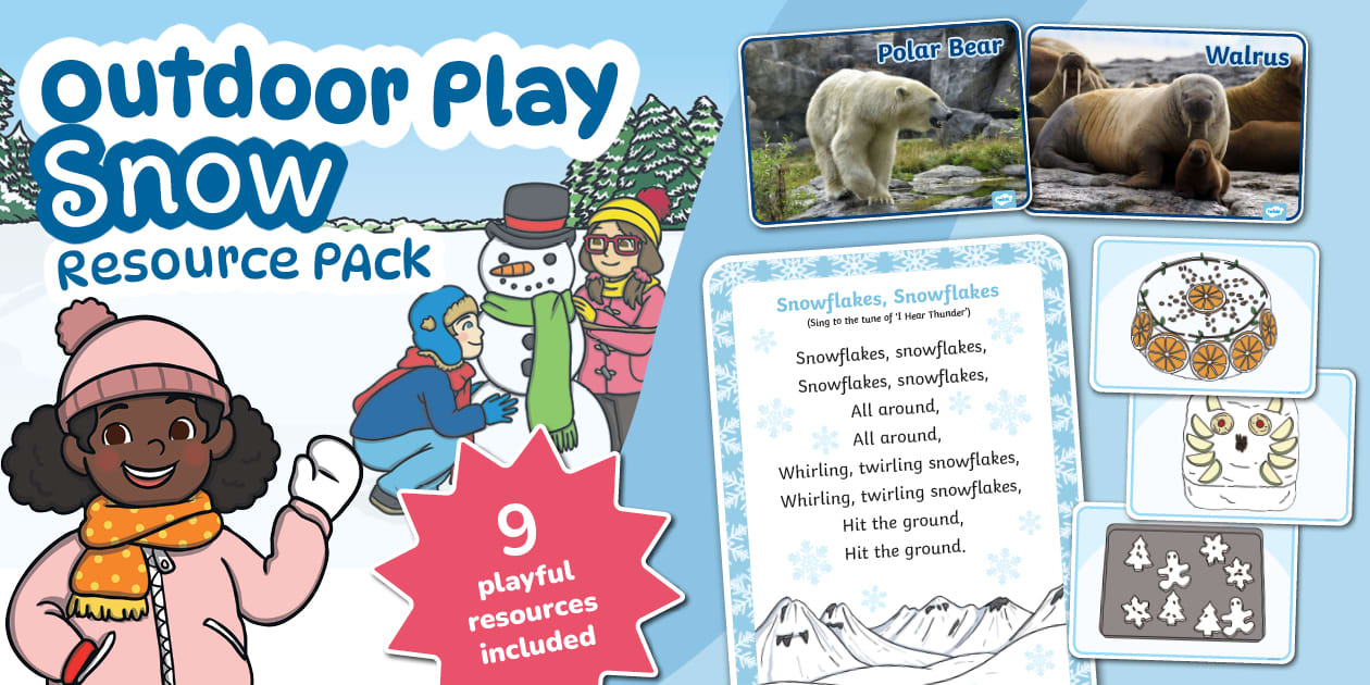 Outdoor Play- Snow Educator-Led Play Pack