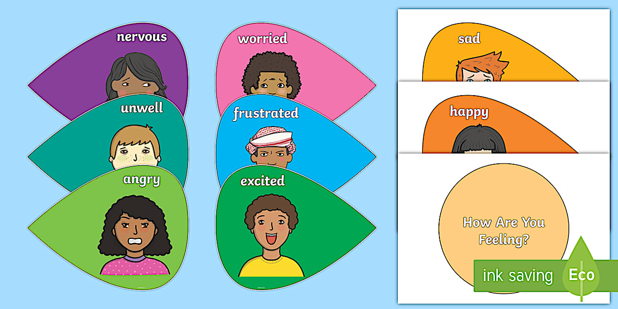 Editable Feelings Flower (Lehrer gemacht) - Twinkl