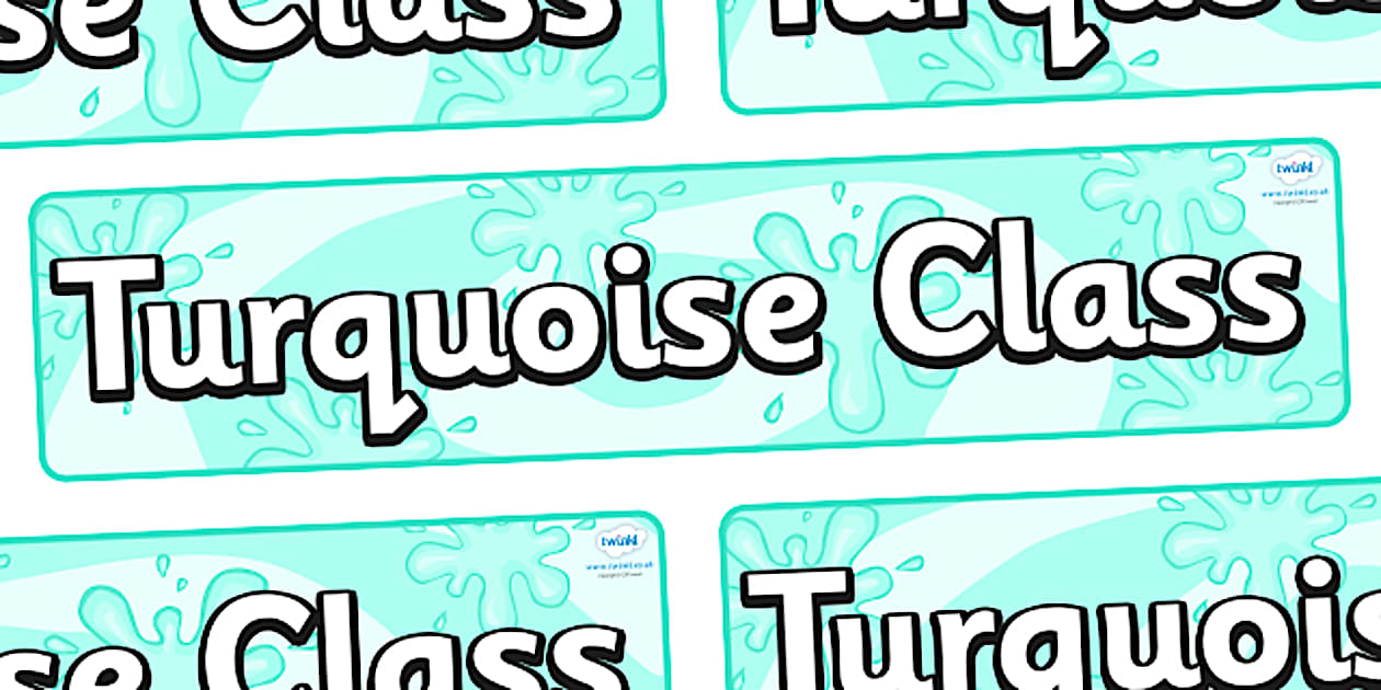 Turquoise Themed Classroom Display Banner (Teacher-Made)