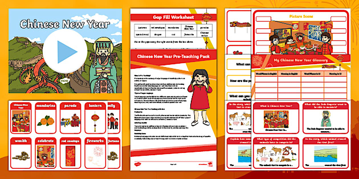 Chinese New Year Pre-Teaching Pack (teacher made) - Twinkl