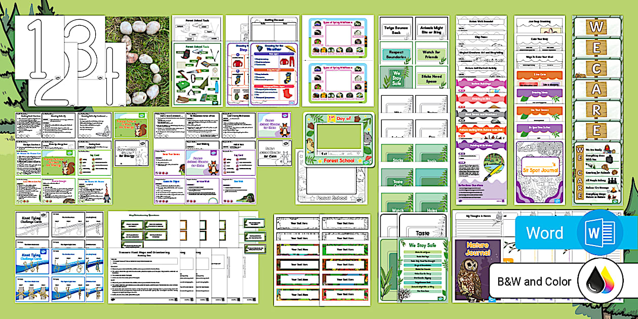 FREE Forest School Resources | Outdoor Learning Activities