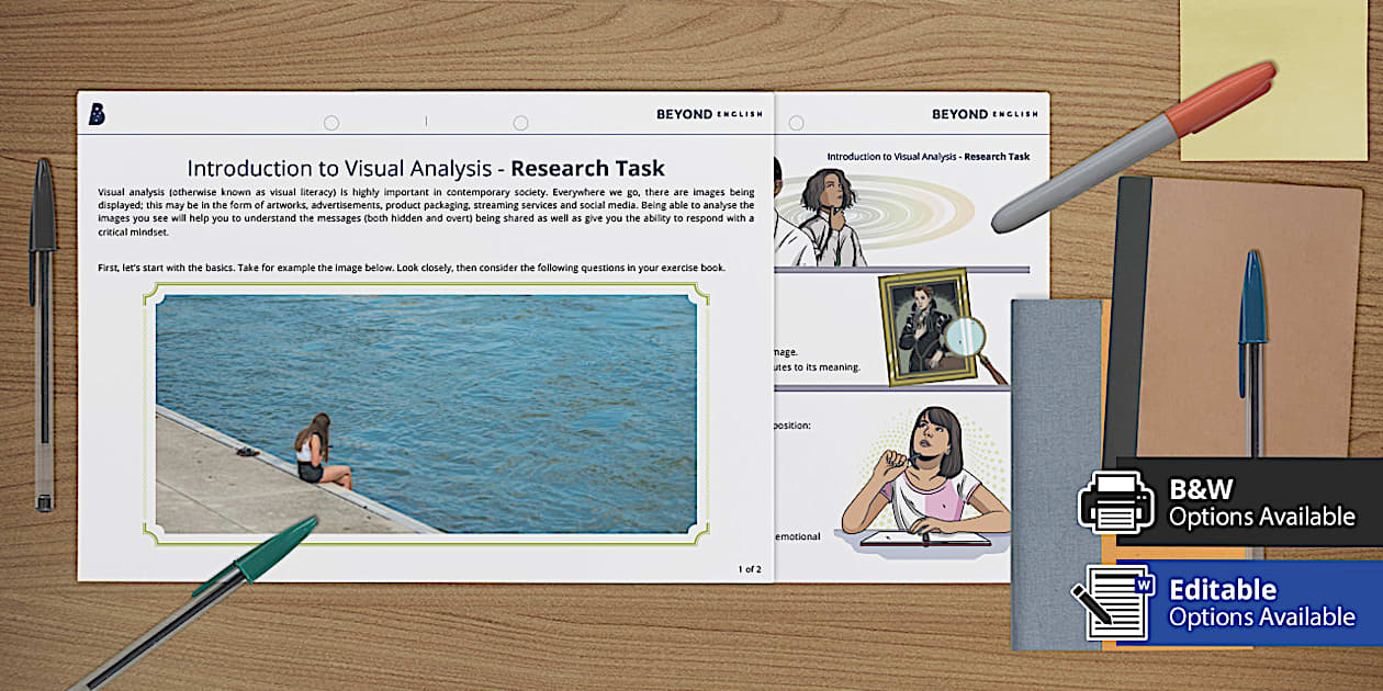 Introduction to Visual Analysis (Research Task) - Twinkl