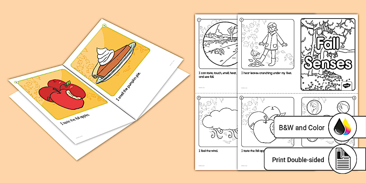 Fall Senses Emergent Reader for Kids | Twinkl USA - Twinkl