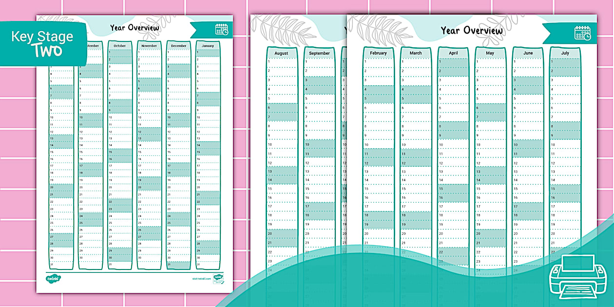 KS2 | Year Overview | Teacher Planner (teacher made)